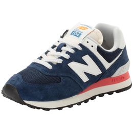 New Balance Damen Sneaker "574", Gr. 37, blau, Leder, Synthetik, Schuhe