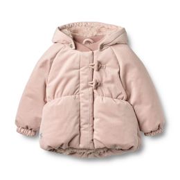 Wheat M&auml;dchen Steppjacke "Puffer Jacket Olga", Gr. 74, rosa, Web, Obermaterial: 100% Polyester, unifarben, Jacken, mit abnehmbarer Kapuze und