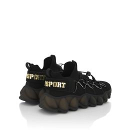 Plein Sport Damen Sneaker "Tiger", Gr. 44, schwarz, Schuhe