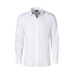OLYMP Herren Businesshemd "OLYMP No. Six, Super Slim, Urban Kent", wei&szlig;, Gr. 43, 97% Baumwolle, 3% Elastolefin, Hemden