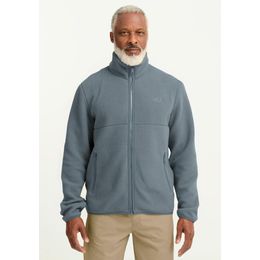Jack Wolfskin Herren Fleecejacke "LITE CURL FZ M"grau odessa, Gr. L, Fleece, Obermaterial: 100% Polyester. Futter: 100% Polyester, Jacken,