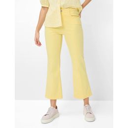Brax Damen 5-Pocket-Jeans "Style MARY S BOOT", gelb, Gr. 84, Denim/Jeans, 45% Baumwolle, 44% Lyocell, 9% Elastomultiester, 2% Elasthan, Jeans