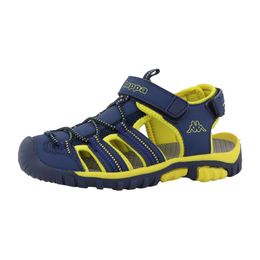 Kappa M&auml;dchen Sandale "MITRA", Gr. 39navy, gelb, Synthetik, Schuhe