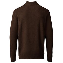 MCS Herren Strickpullover "MCS Pullover MCAlfie"schwarz braun melange, Gr. L, Obermaterial: 80% Wolle, 20% Polyester, Pullover