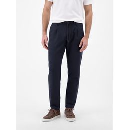 Lerros Herren Chinohose "Leichte Chino mit G&uuml;rtelschlaufen, Baumwollmix"blau night, Gr. 30, 80% Baumwolle, 20% Leinen, Hosen