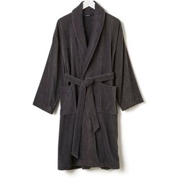 Bademantel Christy, L:108cm, grau, Baumwolle, Hausm&auml;ntel, "Christy Supreme", 100% Baumwolle, 400g/m&sup2;, 1 Stk