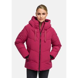 Marikoo Damen Winterjacke "Kwamee"berry wine, Gr. XS, Obermaterial: 92% Nylon, 8% Elasthan. Innenseite: 100% Polyester. Futter: 100% Polyester.