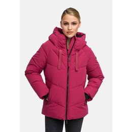 Marikoo Damen Winterjacke "Kwamee"berry wine, Gr. XL, Obermaterial: 92% Nylon, 8% Elasthan. Innenseite: 100% Polyester. Futter: 100% Polyester.