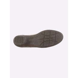 Casual Looks Damen Pumps, Gr. 40, beige, Nubukleder, Schuhe