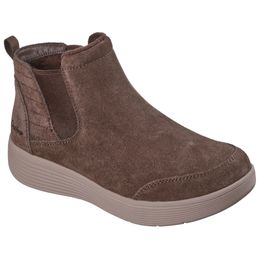 Skechers Damen Chelseaboots "ARCH FIT LAGUNA", Gr. 36, braun, Veloursleder, Schuhe, Chelseaboots, Winterboots mit bequemen Relaxed Fit