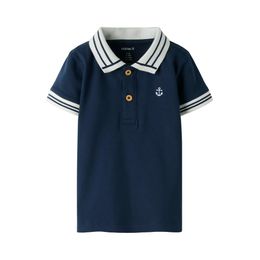 name it Poloshirt 'NBMFLIP' Gr&ouml;&szlig;e 56 marine / wei&szlig;