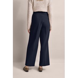 Bugatti Damen Stoffhose, blau, Gr. 38, unifarben, 71% Polyester, 22% Viskose, 7% Elasthan, Hosen, aus elastischer Viskose