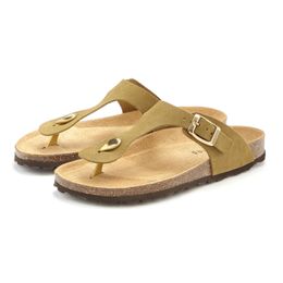 ELBSAND Damen Pantolette "Mule, Sandale, offener Schuh, Lederpantolette, Sommerschuhe", Gr. 46, gr&uuml;n, Obermaterial: 100% Rindsleder. Decksohle: 100%