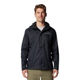 Columbia Herren Regenjacke "WATERTIGHT II JACKET", schwarz, Gr. L, Web, Obermaterial: 100% Nylon, Jacken, mit Rei&szlig;verschlusstaschen,