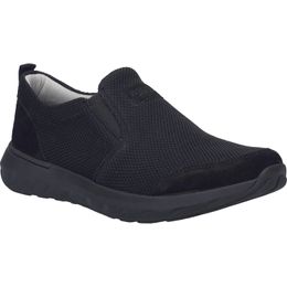 Josef Seibel Herren Sneaker "Cameron 13, black-black", Gr. 45, schwarz, Obermaterial: 80% Rindsleder Leather cow. 20% Textilmaterial TEXMAT., Schuhe