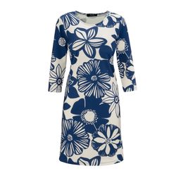 Damen Jerseykleid, bunt, Gr. 38, Aniston SELECTED, bedruckt, gebl&uuml;mt, Milano Rib, Obermaterial: 89% Viskose, 9% Polyester, 2% Elasthan, Kleider, mit