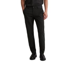 Marc O'Polo MARC O'POLO Herren Chinohose "Osby"schwarz, Gr. 32, unifarben, Twill, Obermaterial: 97% Baumwolle, 3% Elasthan, Hosen, tapered Fit, Bio-Baumwolle