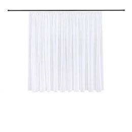 Gardine GERSTER, B:300cm H:180cm, wei&szlig;, Voile, Polyester, B&uuml;ro, Gardinen, "Bianca", Fertigstore Voile recyclet "Bianca"