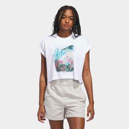Damen T-Shirt "SUMMER ROMANCE GRAPHIC"wei&szlig;, Gr. L, adidas Sportswear, Obermaterial: 100% Baumwolle, Shirts