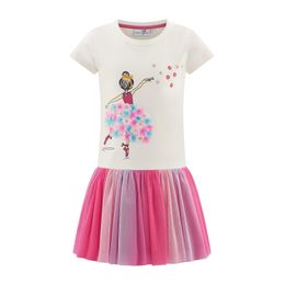 happy girls M&auml;dchen Sommerkleid "M&auml;dchenkleid", rosa, Gr. 92, Stoff, 100% Polyester, Kleider