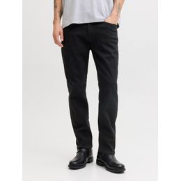 Jack & Jones JACK & JONES Herren Straight-Jeans "JJICLARK JJORIGINAL SQ 2", blau, Gr. 29, Abriebeffekte, Denim/Jeans, Obermaterial: 76% Baumwolle, 22% Polyester,