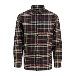 Jack & Jones Jack & Jones Button Up Shirt 'JJJames' male Brown size XXL