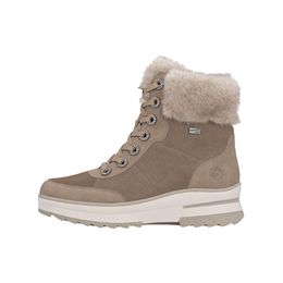 Remonte Damen Schn&uuml;rstiefelette "Remonte Stiefelette Veloursleder/Textil", Gr. 41camel, Textil, Veloursleder, Schuhe