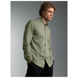 TRIGEMA Herren Poloshirt "TRIGEMA Business-Hemd aus DELUXE-Single-Jersey"salbei, Gr. XXXL, Single Jersey, 100% Baumwolle, Shirts