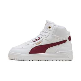 Puma M&auml;dchen Sneaker "SHUFFLE DOWNTOWN MID JR", Gr. 36, rot, Synthetik, Schuhe, f&uuml;r sportlichen Alltag, mit Gummilaufsohle, mit Schn&uuml;rung