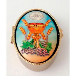 Gro&szlig;e Rosenkranz Dose orange
