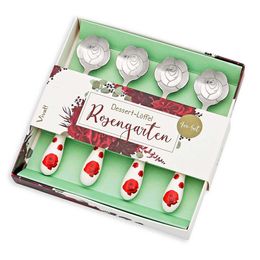 4er-Set Dessertl&ouml;ffel &raquo;Rosengarten&laquo;