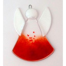Glasengel in Rot