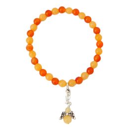 Edelstein-Armband mit Engel-Anh&auml;nger