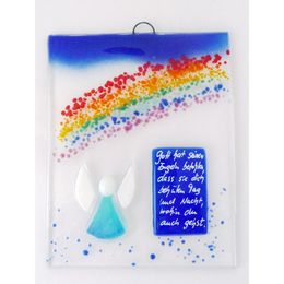 Glasplatte &raquo;Engel und Regenbogen&laquo;