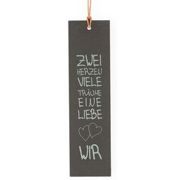 Schieferrelief &raquo;Zwei Herzen&laquo;