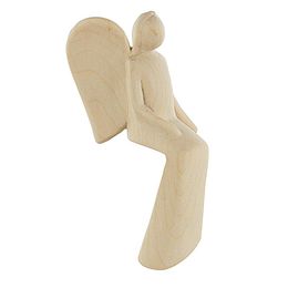 Holzfigur &raquo;Engel der Gelassenheit&laquo;