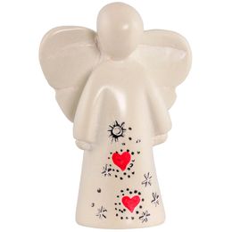 Speckstein-Engel mit Herz 10 cm