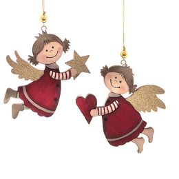 2er-Set Anh&auml;nger &raquo;Weihnachtsengel&laquo;