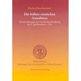 Die fr&uuml;hen r&ouml;mischen Annalisten