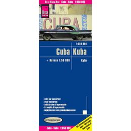 Reise Know-How Landkarte Kuba / Cuba (1:650.000) mit Havanna (1:50.000)