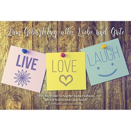 Zum Geburtstag alles Liebe und Gute