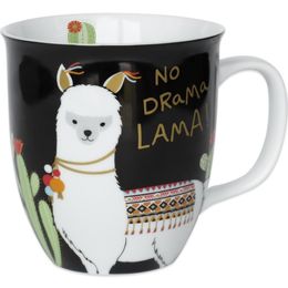 H:)PPYlife Tasse mit Lama-Motiv No Drama Lama