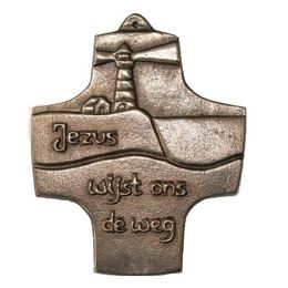 Kommunionkreuz "Jezus wijst ons de weg" (1 St&uuml;ck)