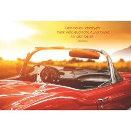 Gl&uuml;ckwunschkarte zum Geburtstag Dein neues Lebensjahr... (6 St&uuml;ck)