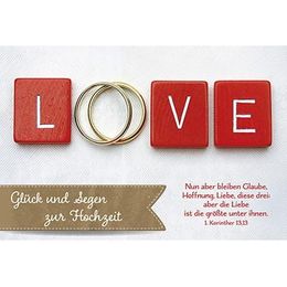 Gl&uuml;ck und Segen zur Hochzeit