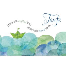 Gl&uuml;ckwunschkarte - Taufe (6 St&uuml;ck)