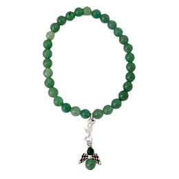 Edelstein-Armband mit Engel-Anh&auml;nger