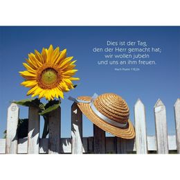 Gl&uuml;ckwunschkarte zum Geburtstag - Dies ist der Tag... (6 St&uuml;ck)