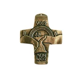 Kommunionkreuz "Volg meen weg" (1 St&uuml;ck)