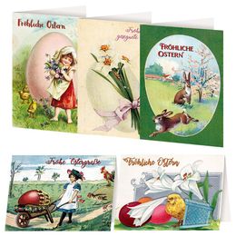 5er-Set Klappkarten &raquo;Fr&ouml;hliche Ostern&laquo;